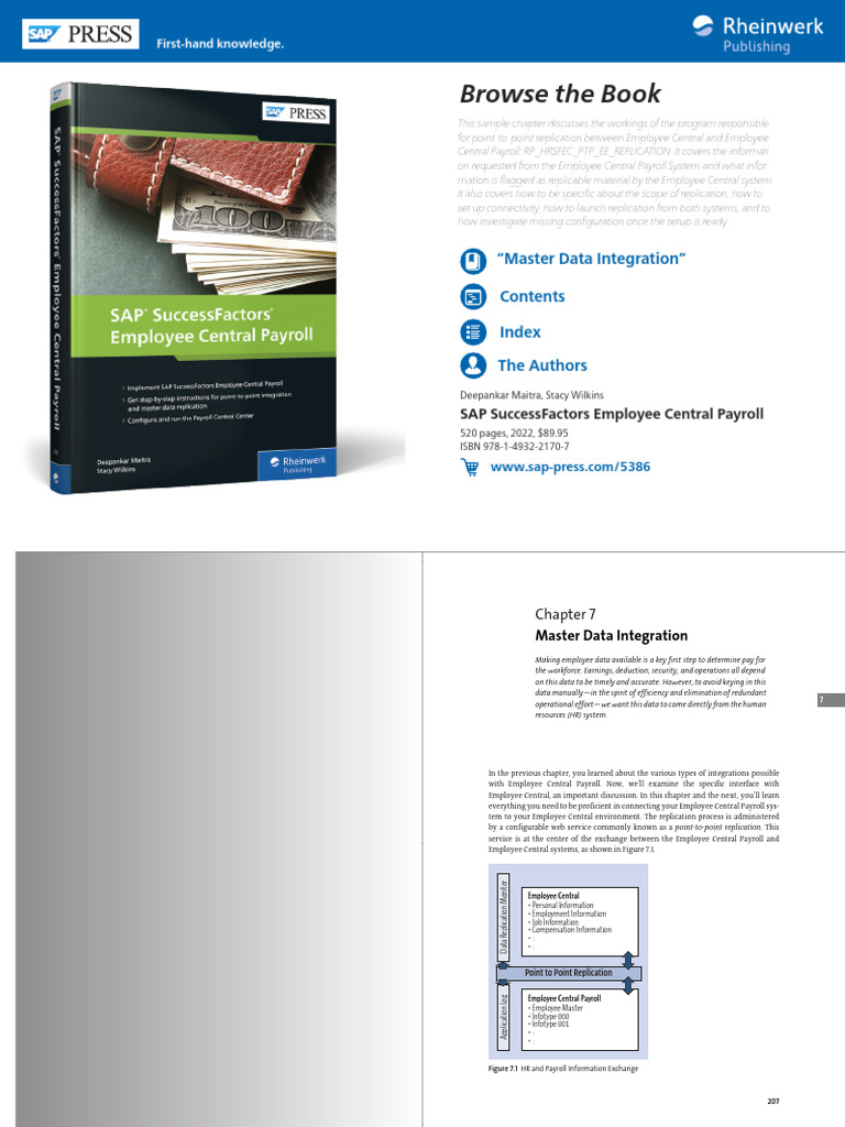 Reading Sample Sap Press Sap Succesfactors Employee Central Payroll | Download Free PDF ...