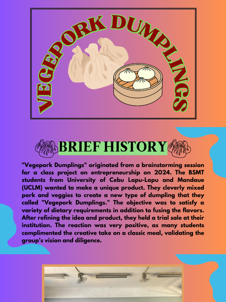 Vegepork Dumplings Final | PDF | Sales | Brand