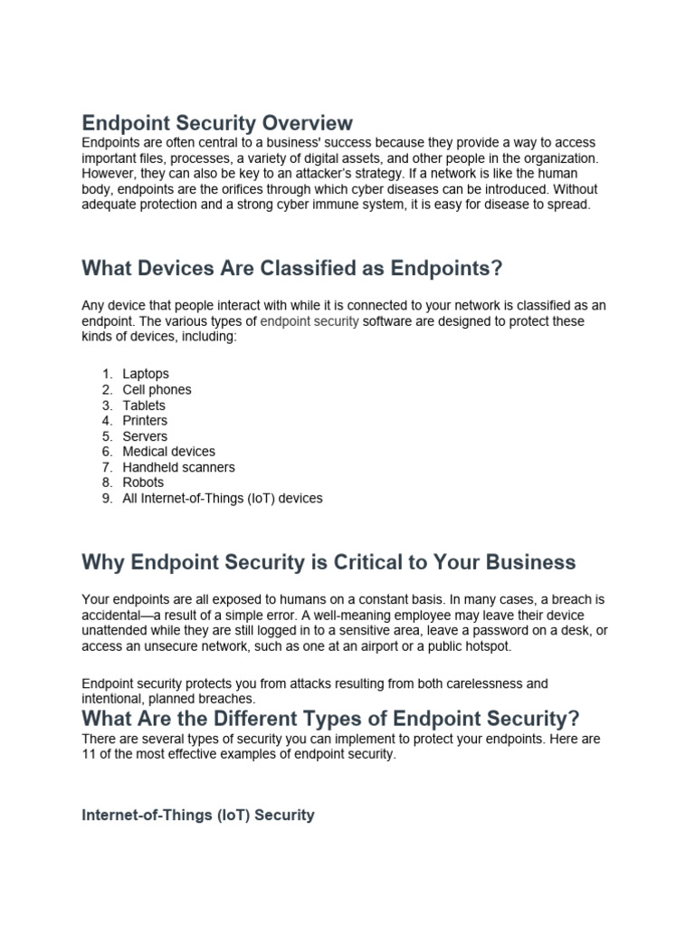 Essential Guide to Endpoint Security | PDF | Security | Computer Security