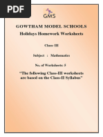 UKG Maths Worksheets | PDF | Worksheet | Homework
