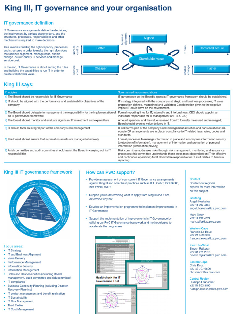 Understanding IT Governance Frameworks | PDF | Governance | Risk