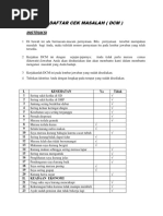 Angket Daftar Cek Masalah (DCM) : Bimbingan Dan Konseling (BK) SMP Al-Huda Jati Agung | PDF