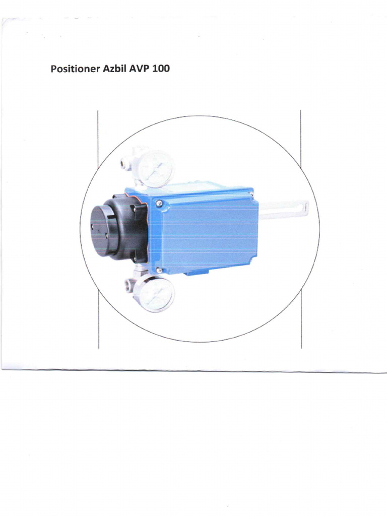Positioner Azbil AVP 100 | PDF