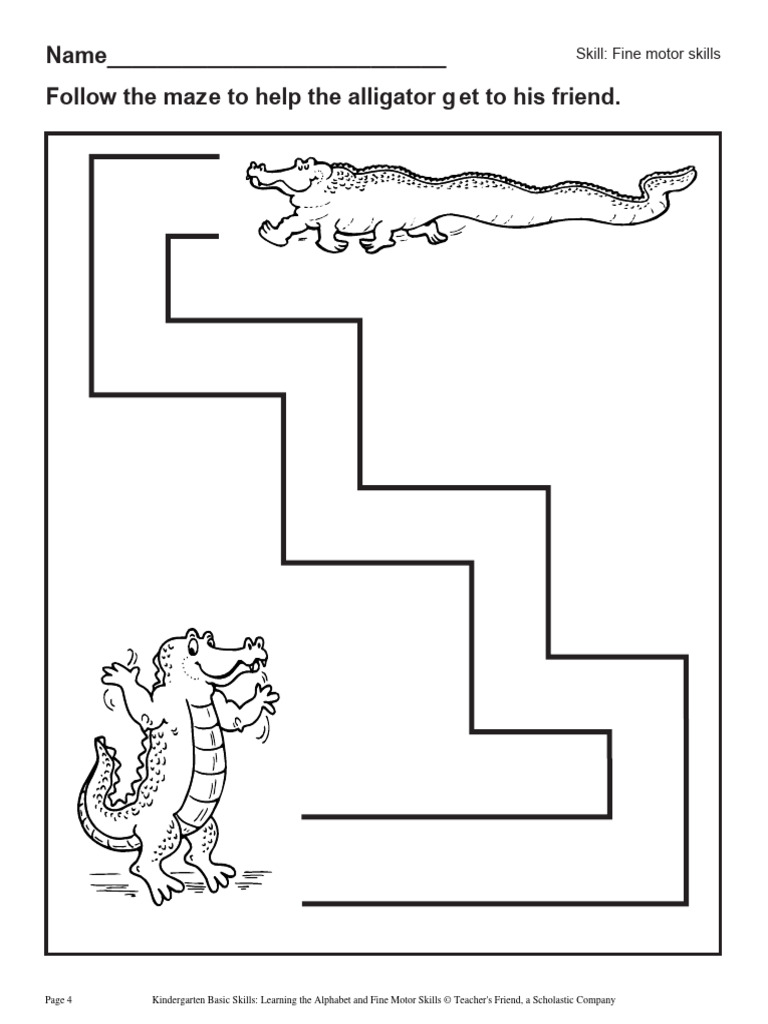 Kindergarten Maze Adventure | PDF