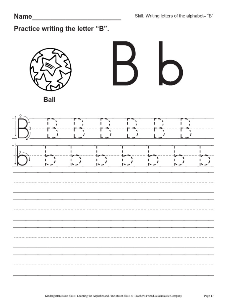 Skills Alphabet Amp Fine Motor Skills Part17 | PDF