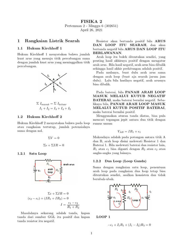 HK Kirchhoff | PDF | Sains & Matematika