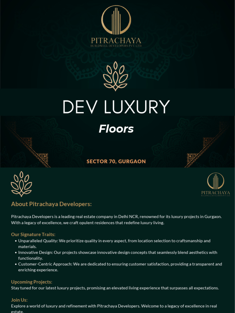 Dev Luxury Floors Brochure-1 | PDF