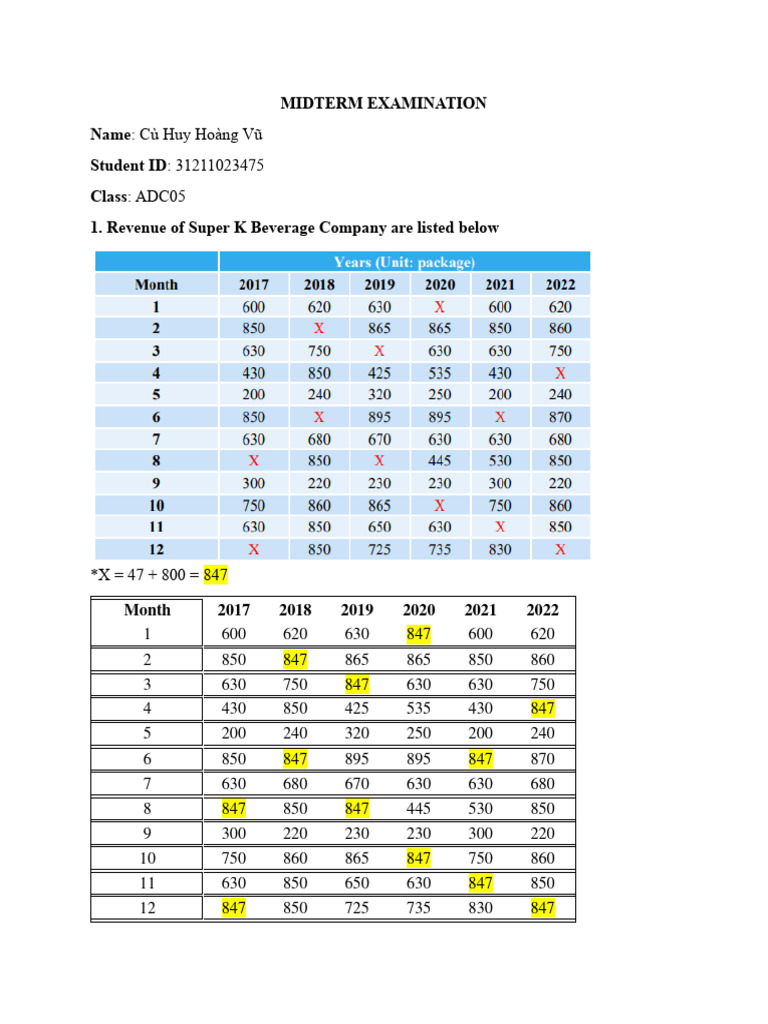 Midterm OM | PDF | Forecasting | Economics