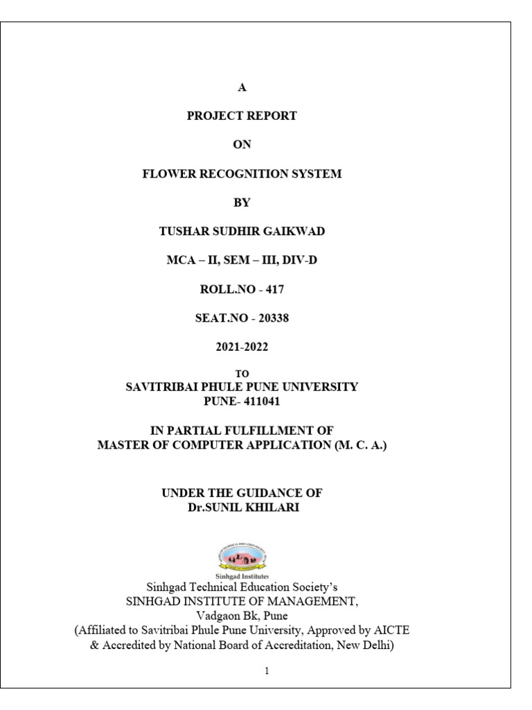Flower Recognition System | PDF | Machine Learning | Conceptual Model