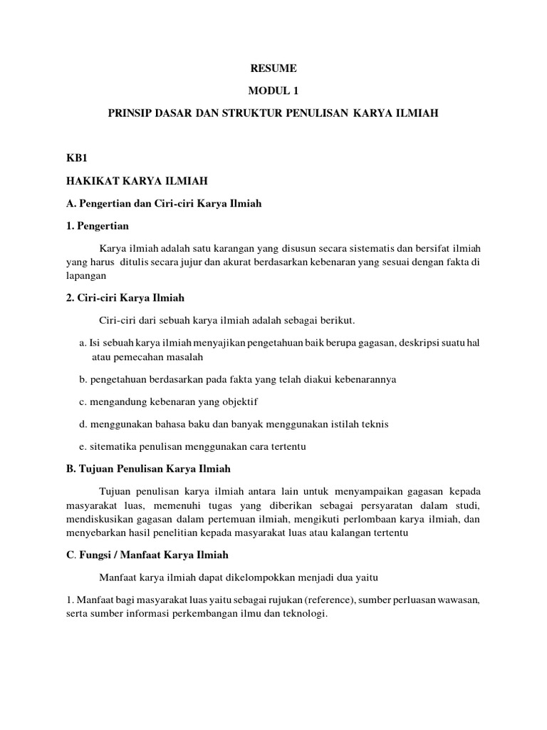 Resume Modul 1. | PDF