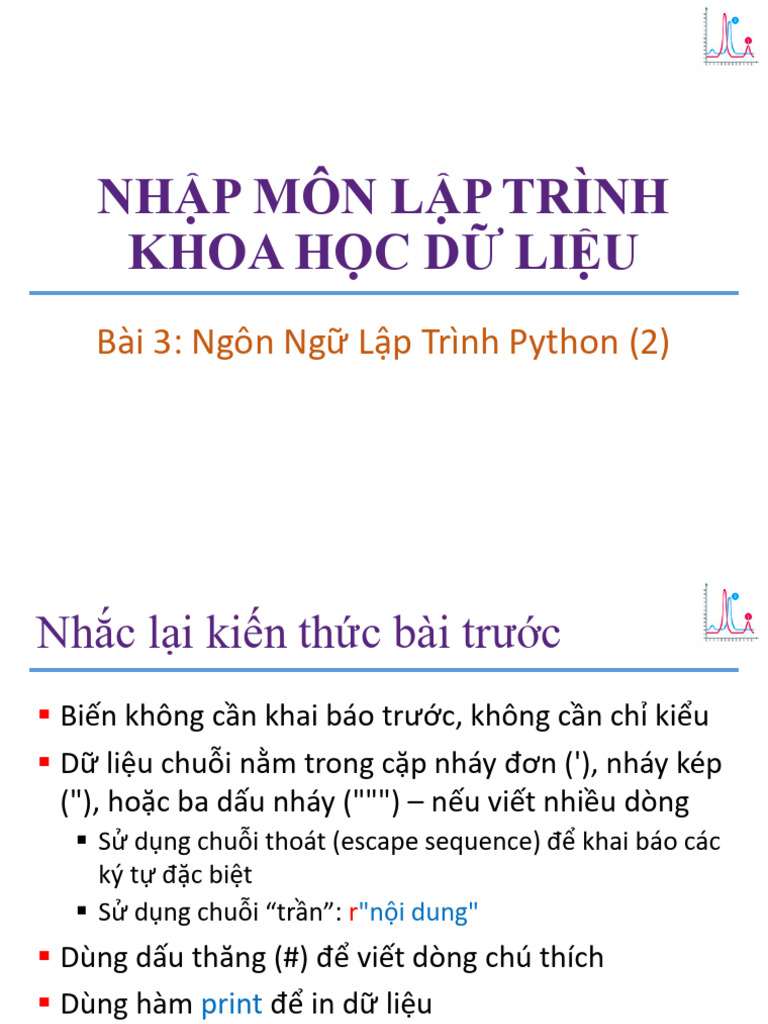 Nhap Mon KHDL - 03 | PDF