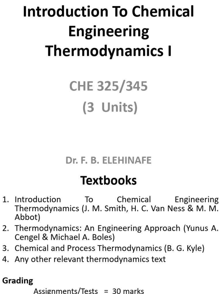 CHE 325-345 [Modules 1 _2] Intro _ First Law | PDF | Phase Diagram | Heat