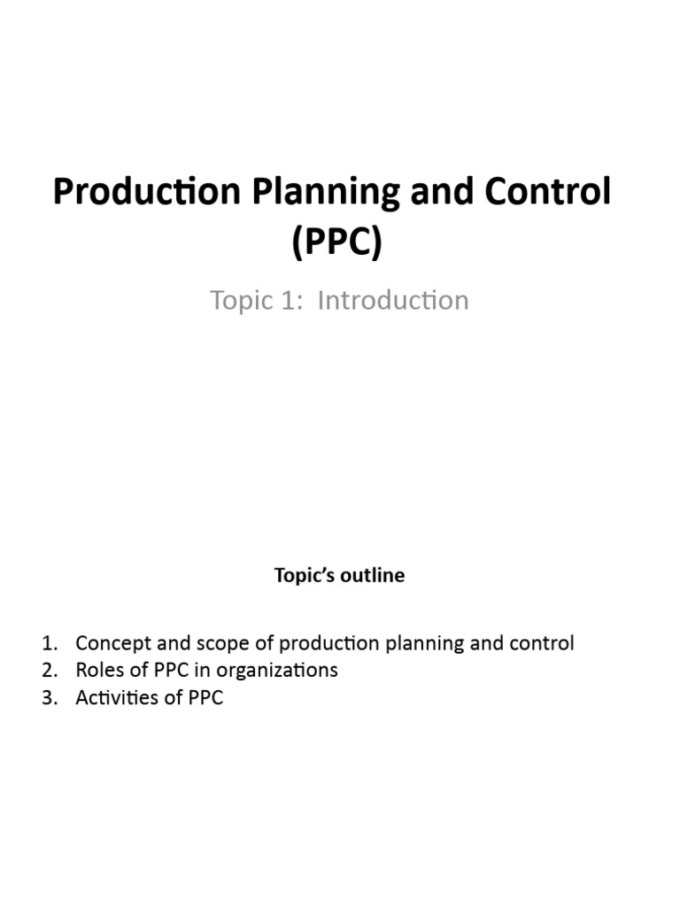 1 Introduction | PDF | Factors Of Production | Scheduling (Production Processes)