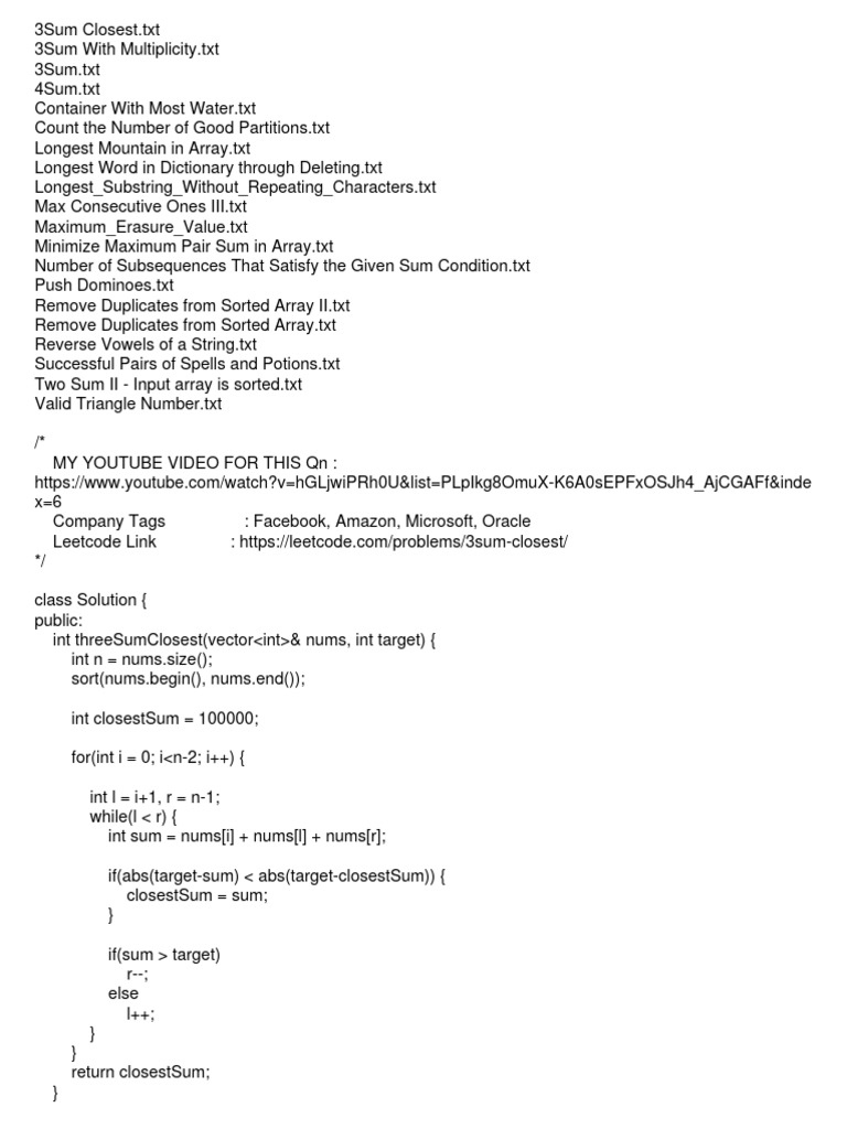 Two Pointers | PDF | Pointer (Computer Programming) | Software Engineering Two Pointers | PDF | Pointer (Computer Programming) | Software Engineering