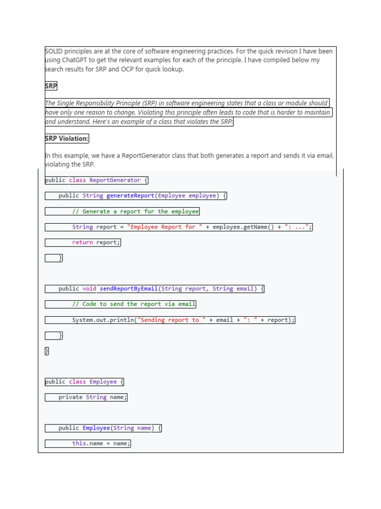 Solid Principles | Download Free PDF | Area | Object Oriented Programming