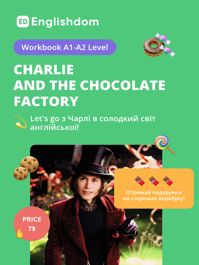 Workbook-CHARLIE AND THE CHOCOLATE FACTORY-price | PDF