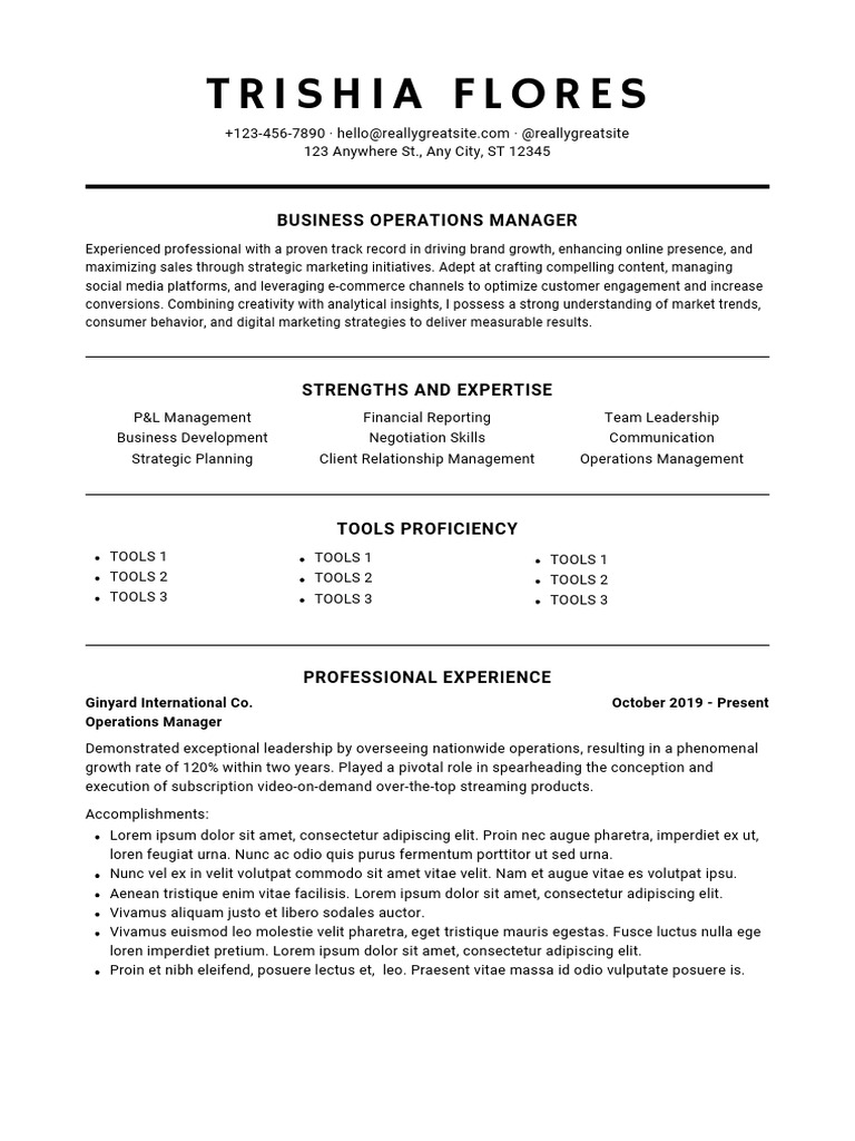 Trish Resume Template | PDF | Mass Media | Economies