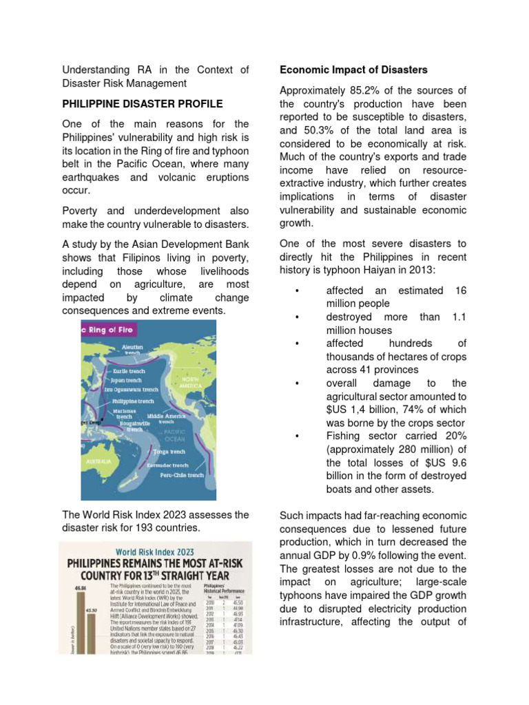 Disaster Risk Management in the Philippines | PDF | Emergency ...