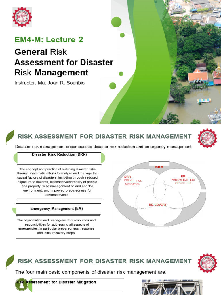 EM4-Lecture 2 | PDF | Emergency Management | Disaster Risk Reduction