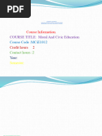 Introduction to Civic and Ethical Education | PDF | Civics ...