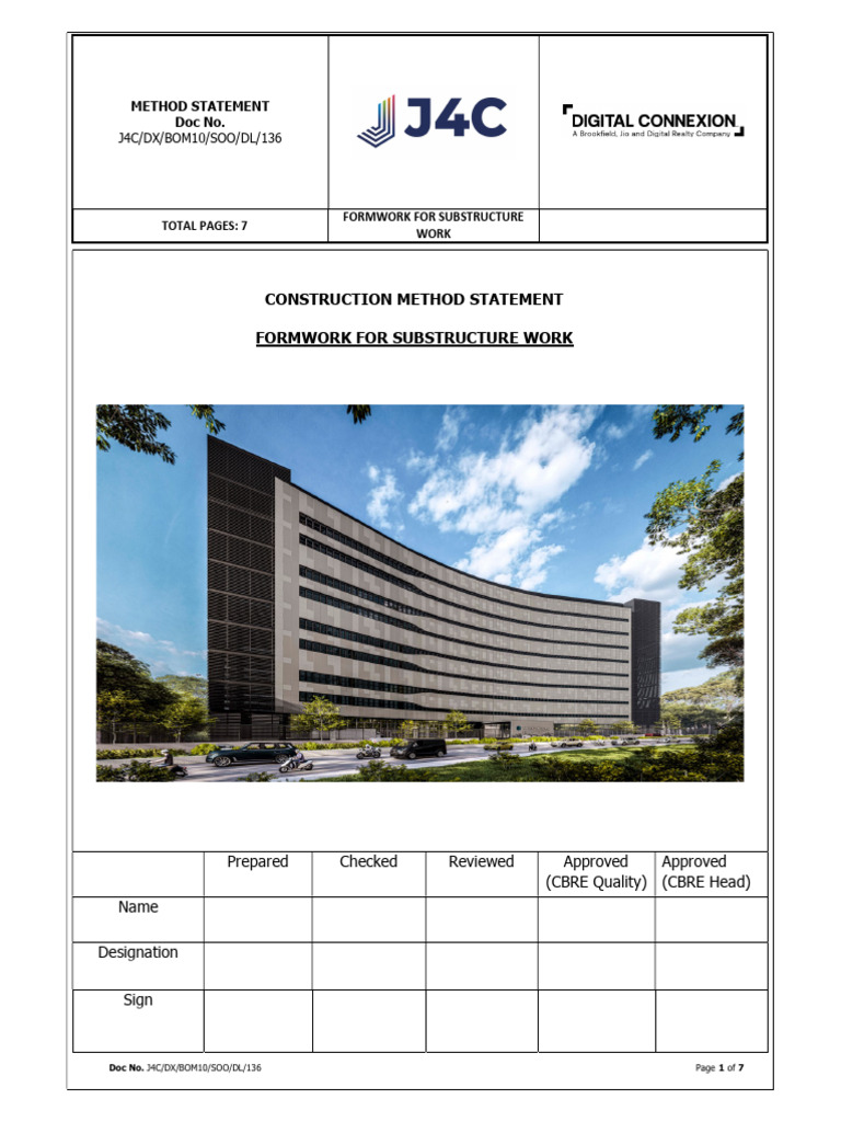 MS - Formwork | PDF | Concrete | Civil Engineering