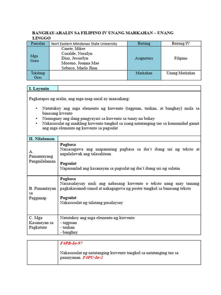 Lesson Plan in Filipino Final | PDF