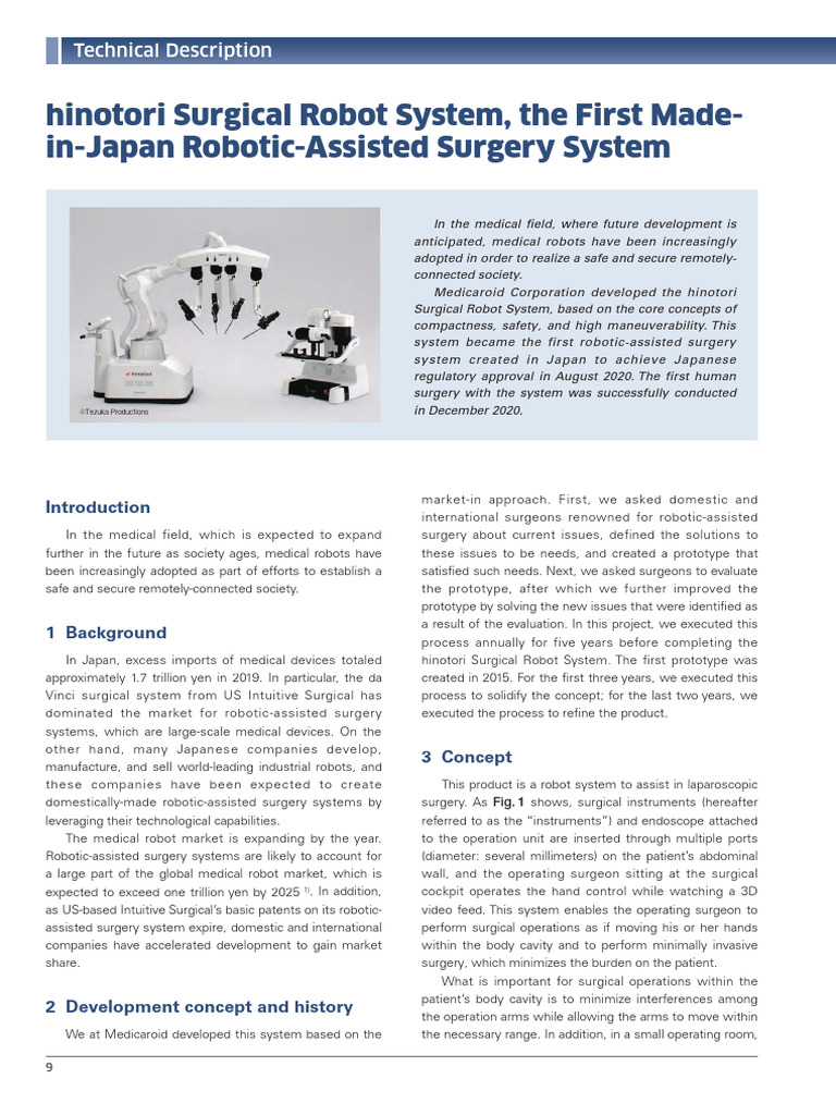 Hinotori™ | Download Free PDF | Surgery | Surgical Suture