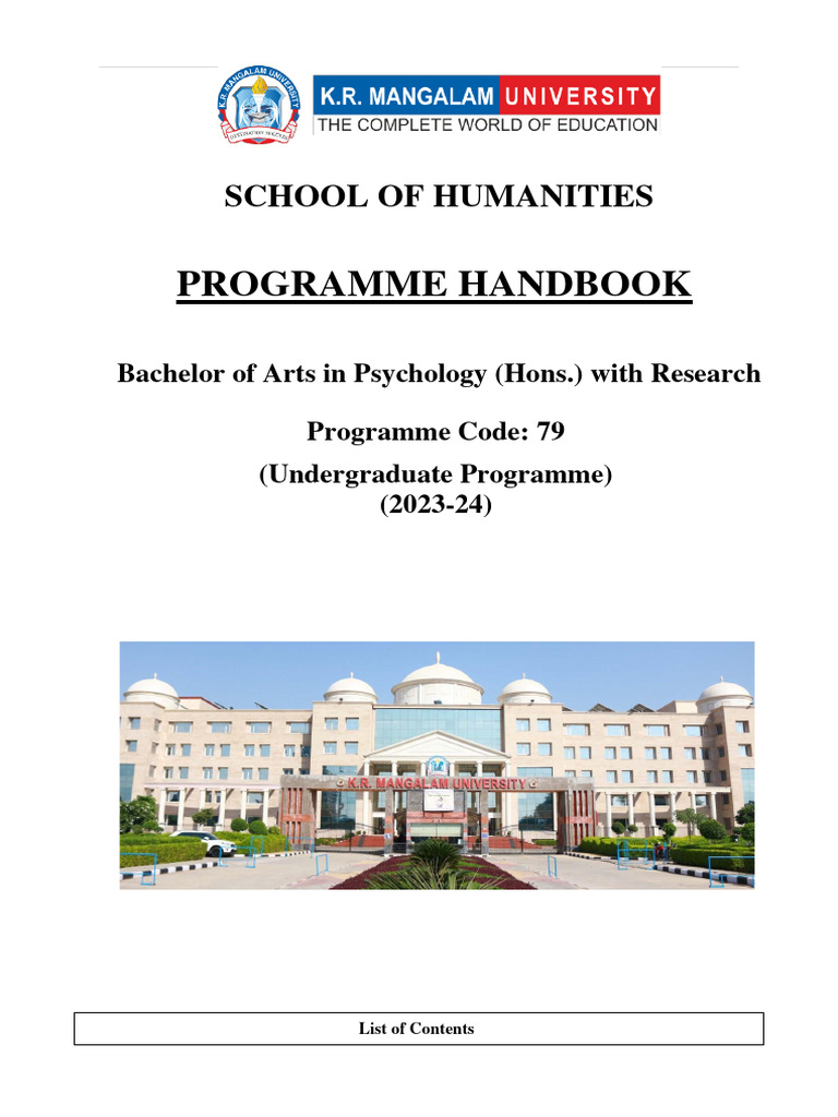Handbook | PDF | Psychology | Educational Assessment