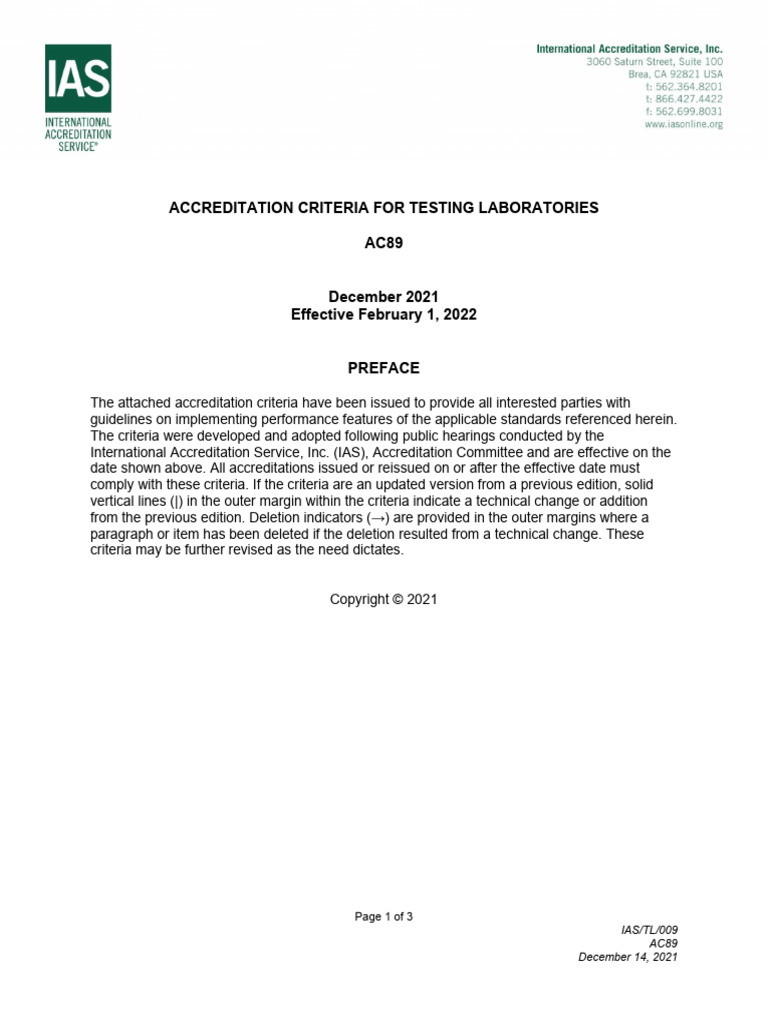 Ac89 - 20211214 | PDF | Metrology | Calibration