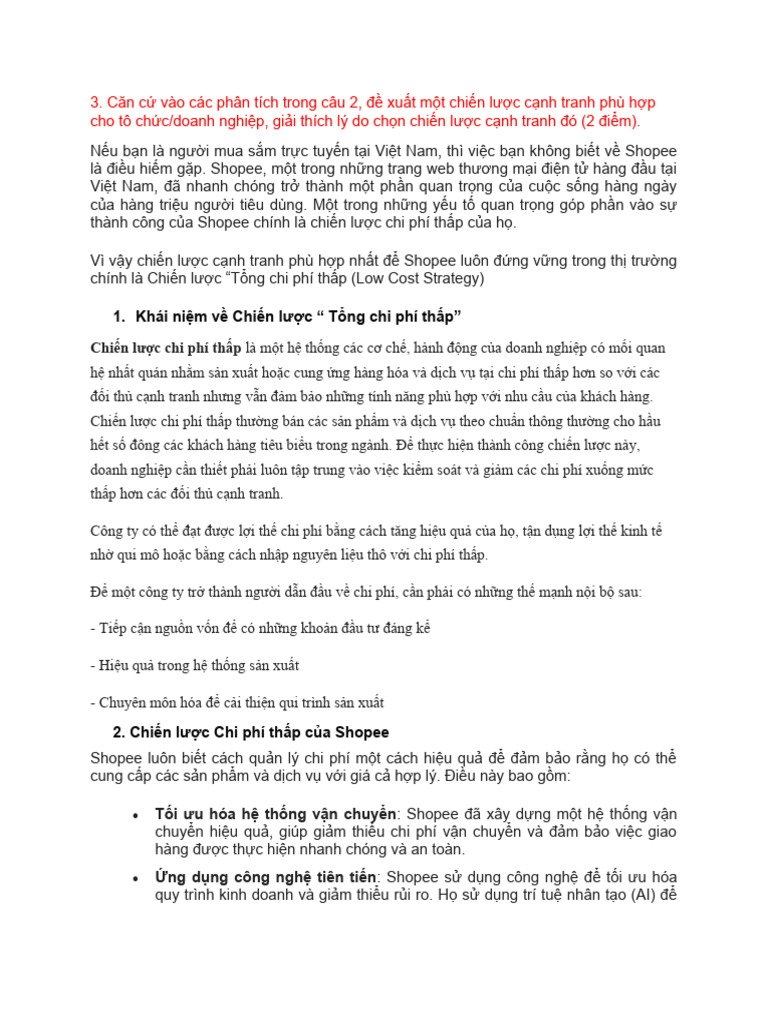 Bài Ktra 1 Câu 3 | PDF