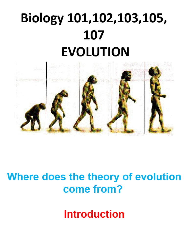 Biology 1 Evolution Lectures (2012) Part A | PDF | Plate Tectonics | Earth