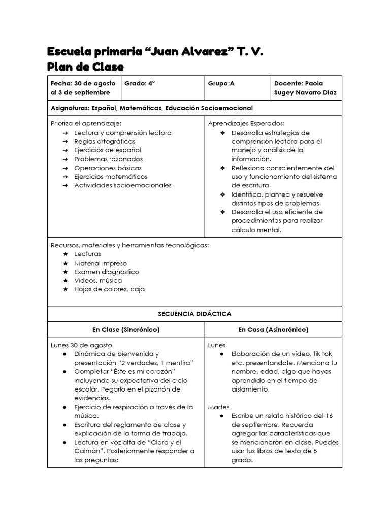 Modelo de Planif. Híbrida | Descargar gratis PDF | Comprensión lectora | Educación primaria