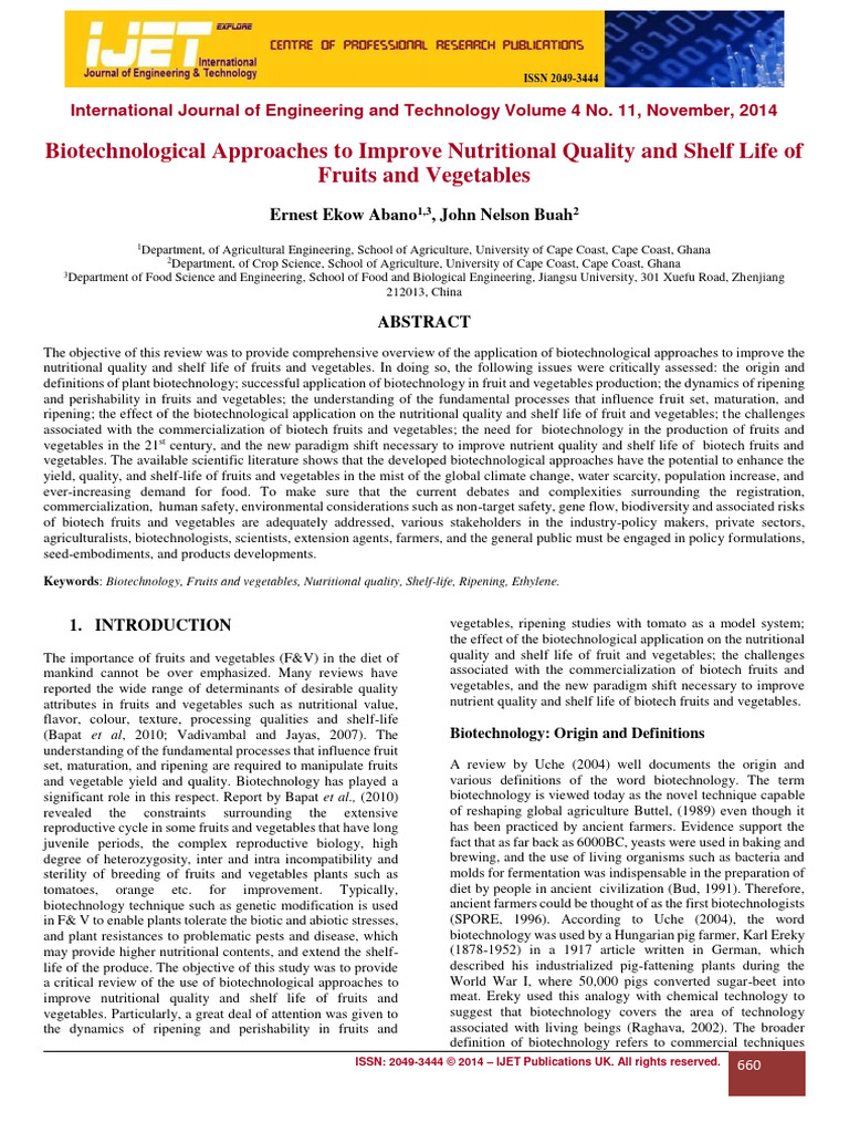 Fruits Modification | PDF | Biotechnology | Plant Breeding