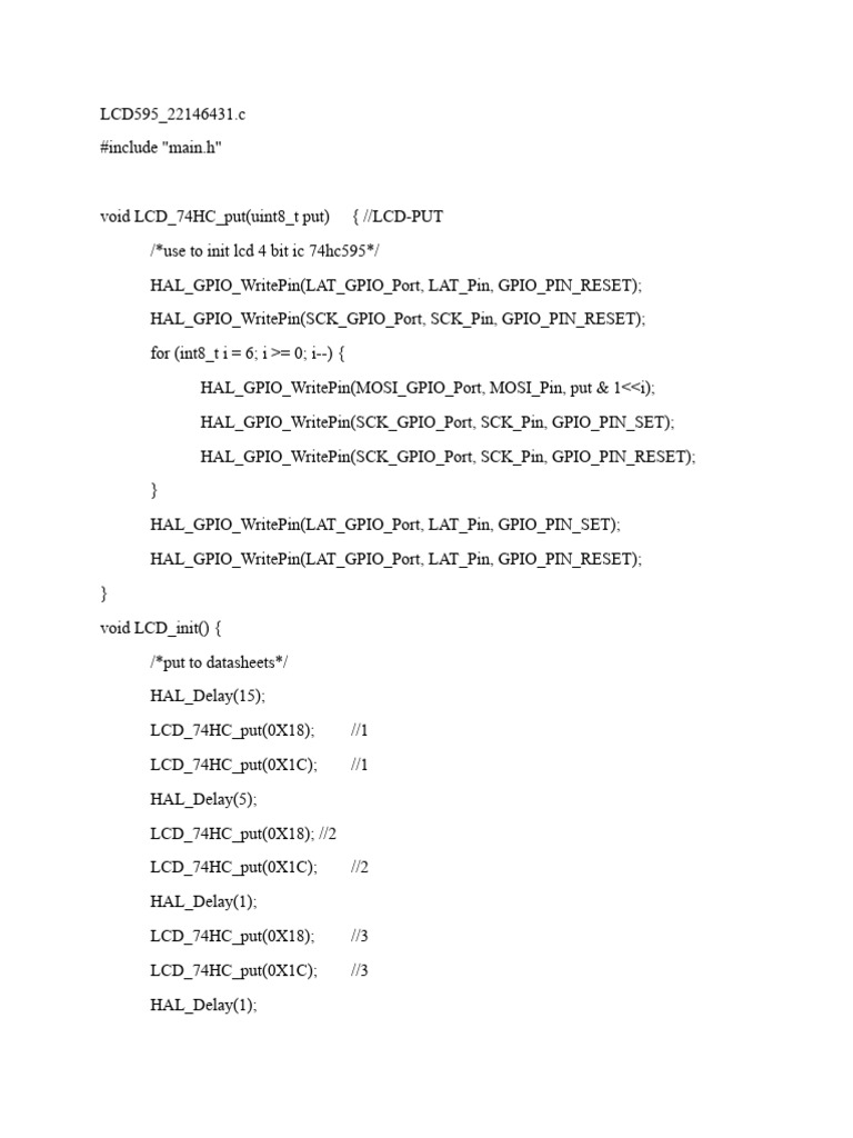 LCD595 C | PDF | Computers