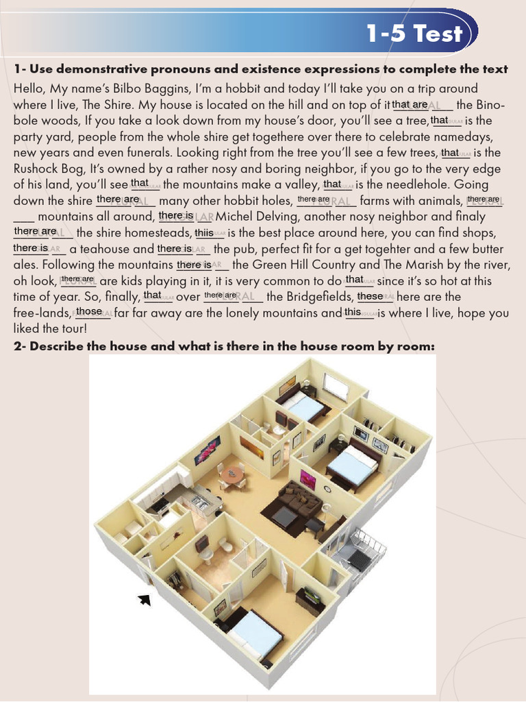 Test 1-5 | PDF | Middle Earth | J. R. R. Tolkien