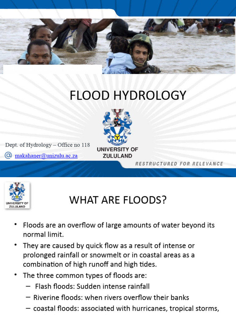 4hyd211 - Flood Hydrology | PDF | Flood | River