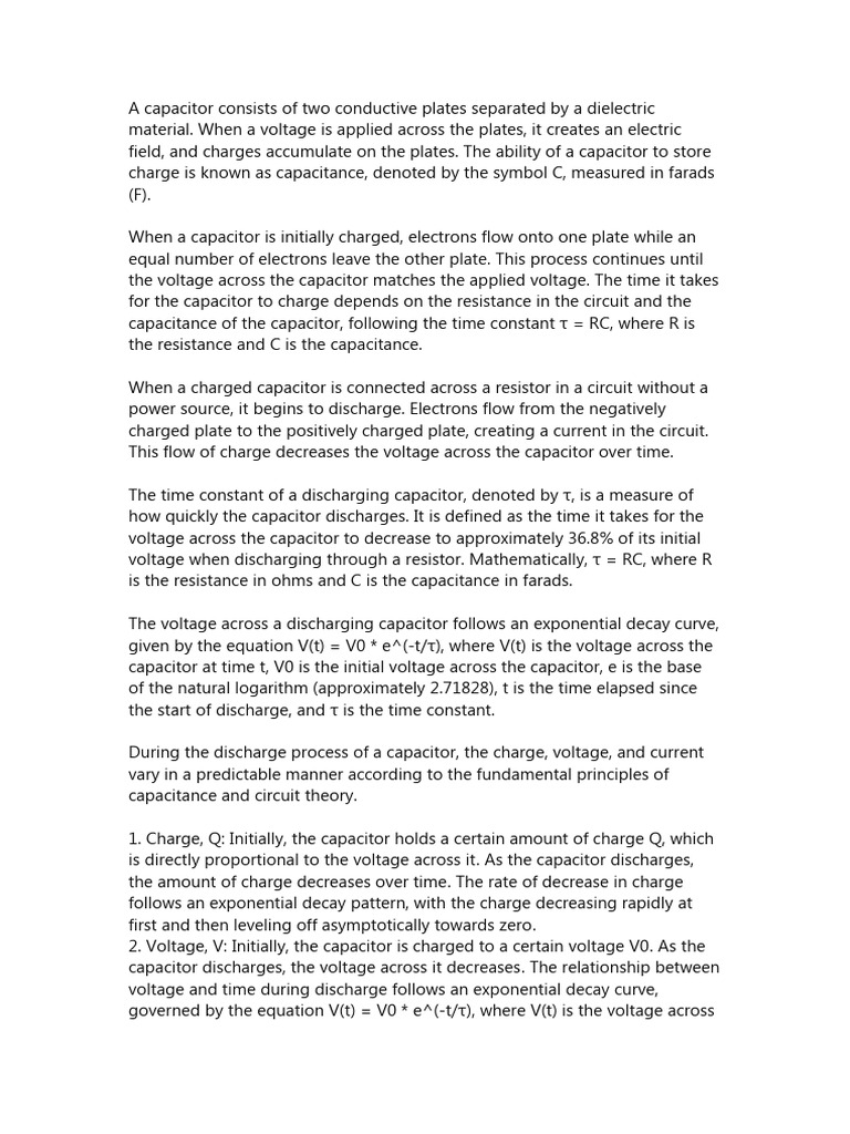 Capacitor | Download Free PDF | Capacitor | Electrical Network