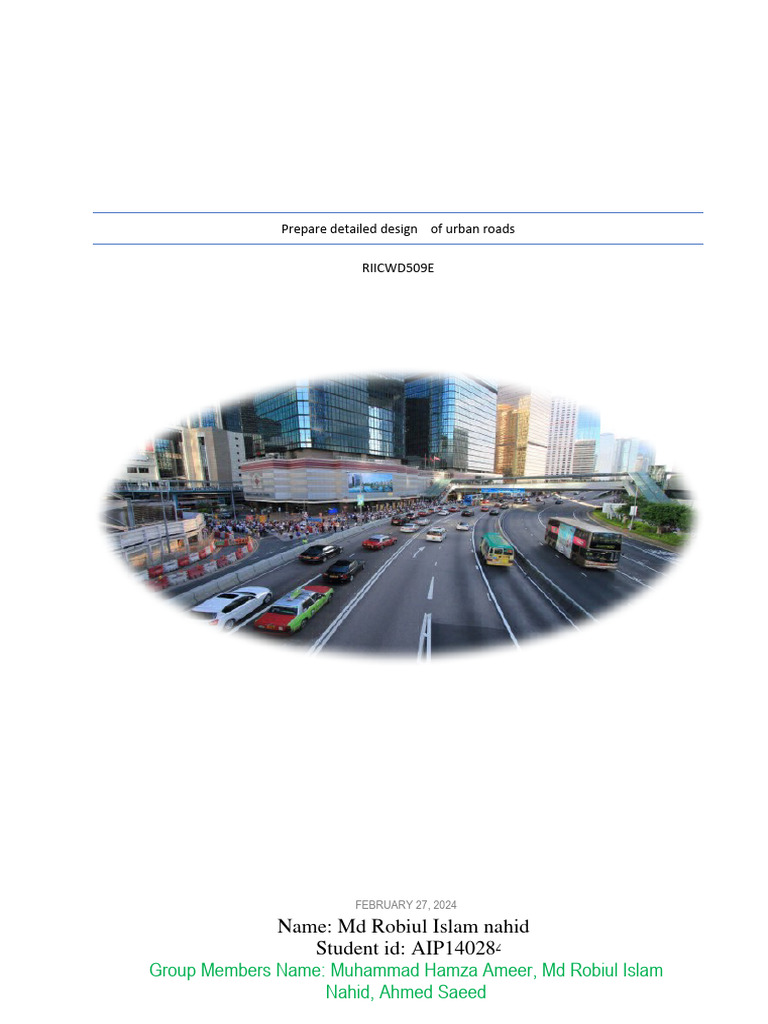 Project Report | Download Free PDF | Road | Traffic
