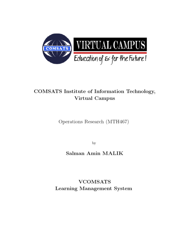 Handouts | PDF | Linear Programming | Mathematical Optimization Handouts | PDF | Linear Programming | Mathematical Optimization