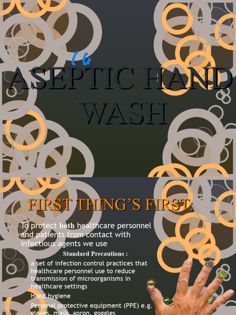 Aseptic Hand Wash 2021 | Download Free PDF | Hand Washing | Microbiology