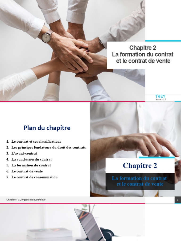 Chapitre 2 - La Formation Du Contrat Et Le Contrat de Vente | PDF ...