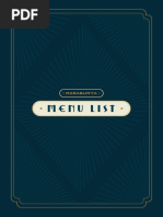 Wheels Coffee Roasters Menu Overview | PDF | Pasta | Steak