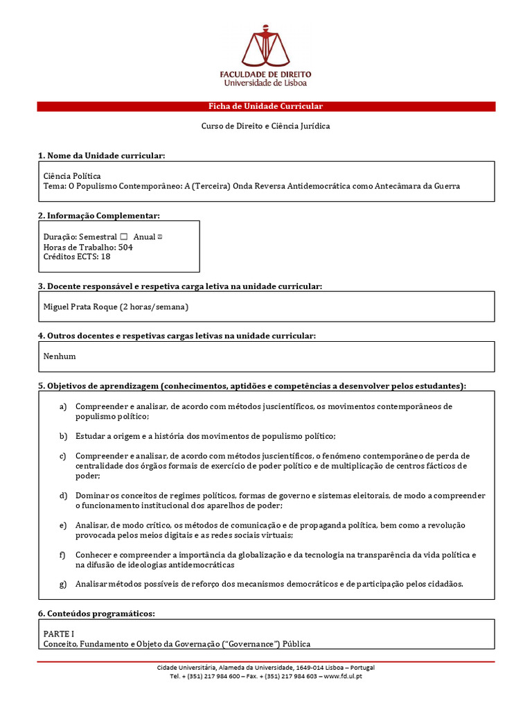 Ciencia Politica - Miguel Prata Roque - PT EN 1 | PDF | Democracia ...