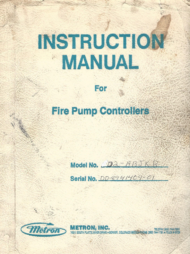 Metron FD2 Instruction Manual | PDF