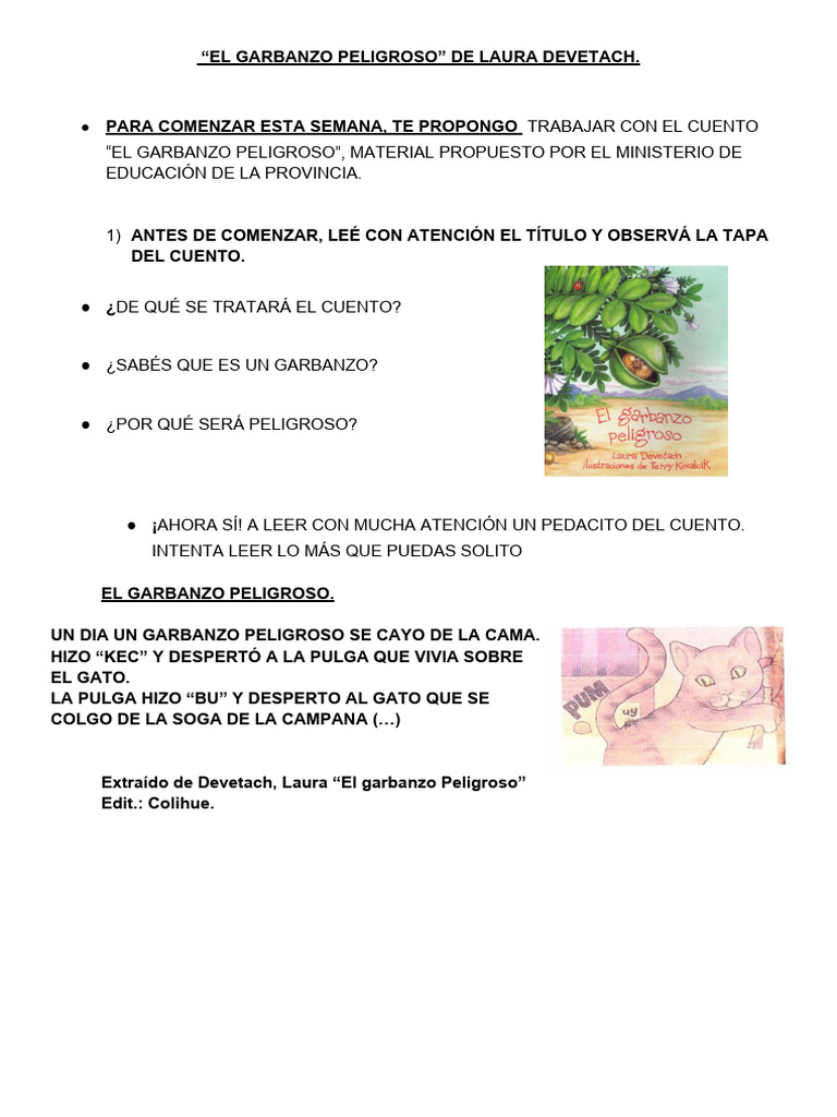 Garbanzo Peligroso Secuencia Simple | PDF