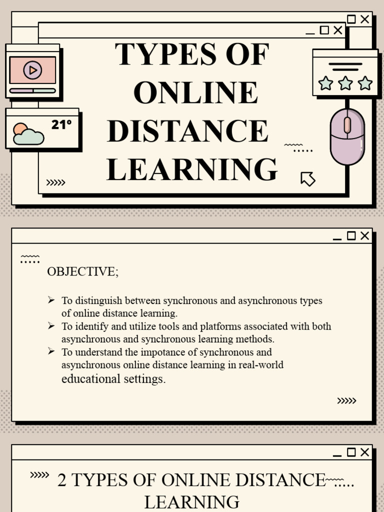 Group 9 Synchronous and Asynchronous | PDF | Distance Education | Educational Technology