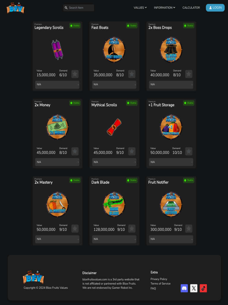 Blox Fruits Values - Gamepass | PDF