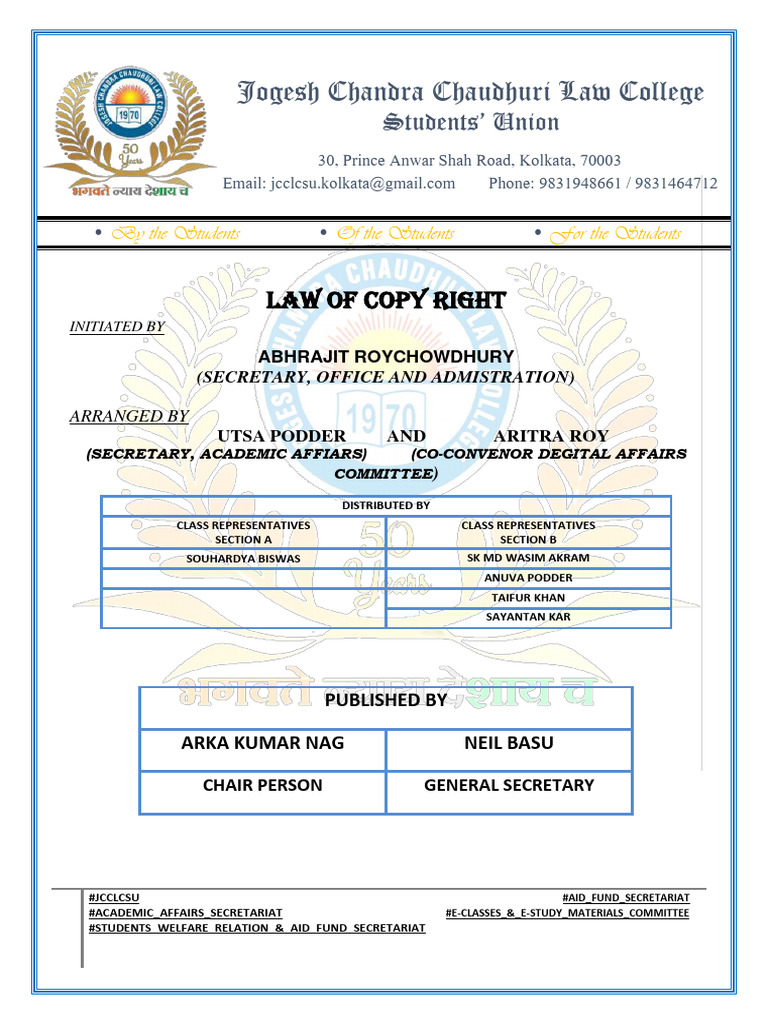 Law of Copy Right | PDF | Copyright | Trips Agreement