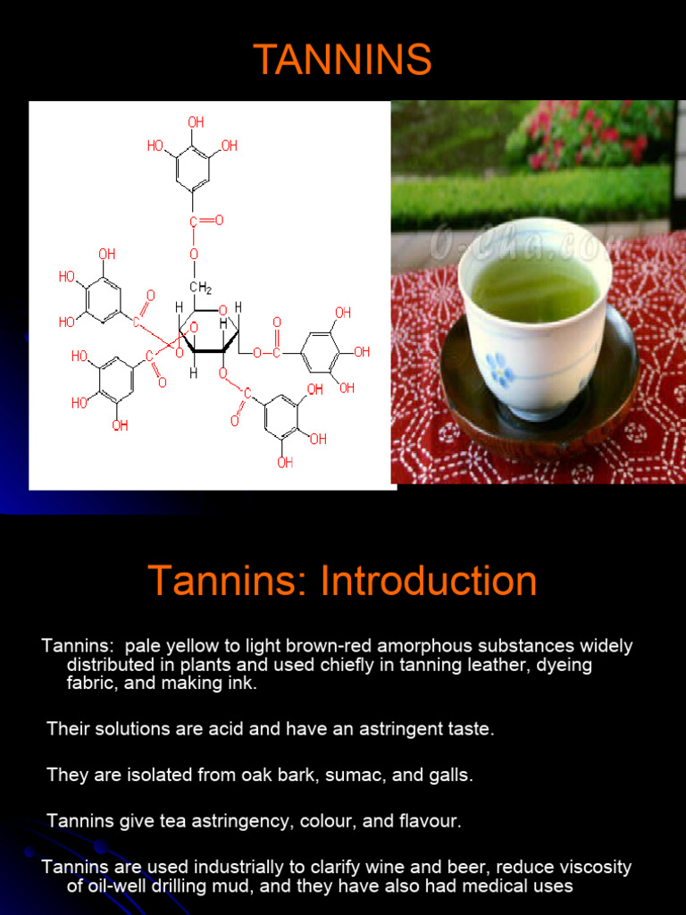 Overview of Tannins and Their Uses | PDF | Phenolic Content In Wine ...