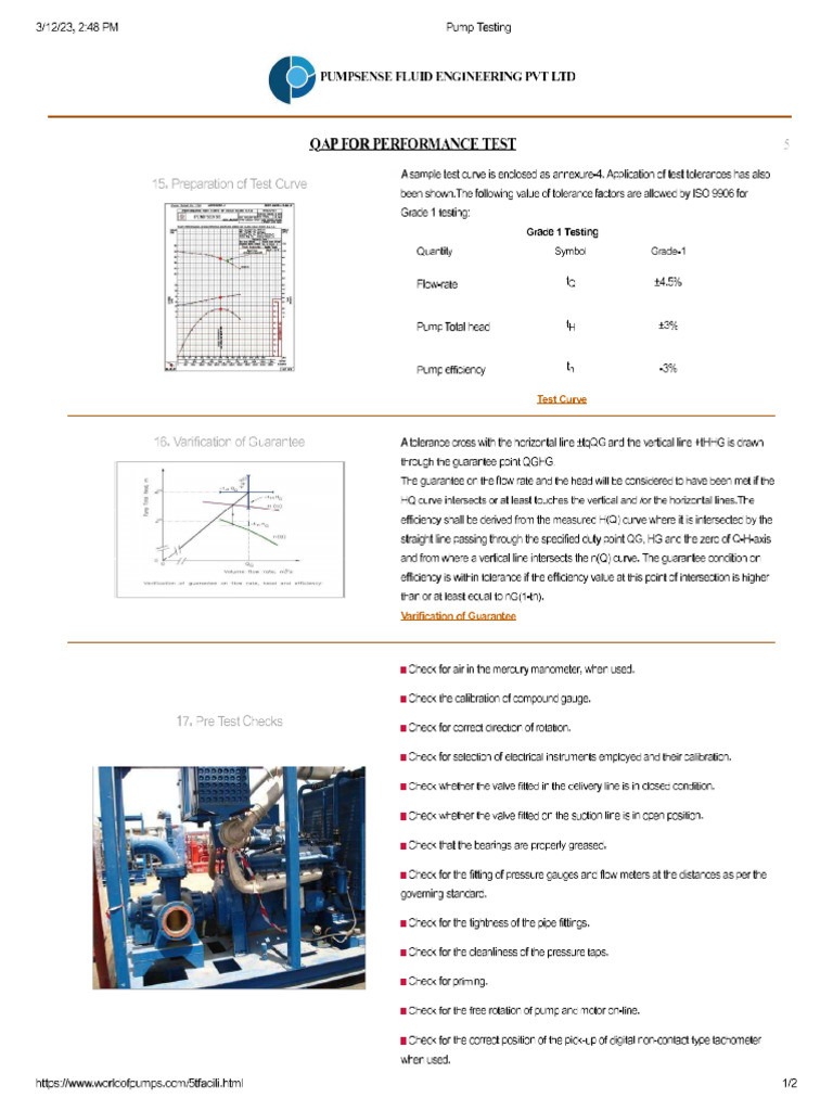 Pump Testing 5 Pdf
